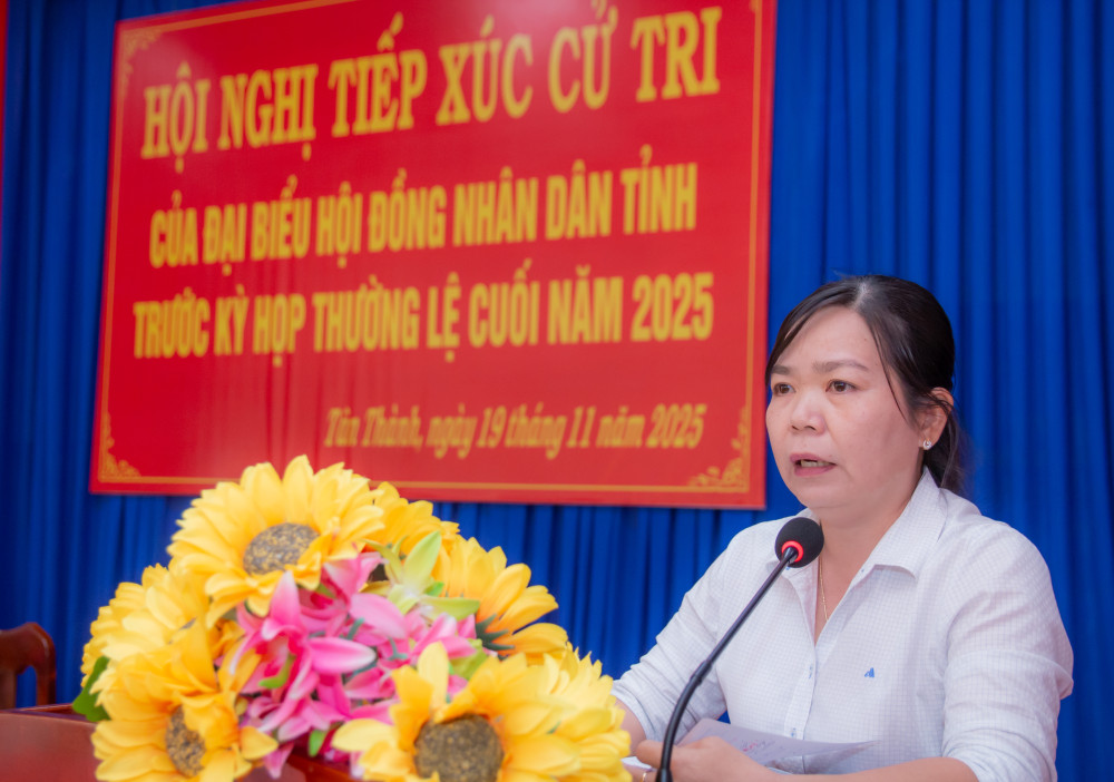 Tổ đại biểu HĐND tỉnh số 06 tiếp xúc với cử tri xã Tân Thành